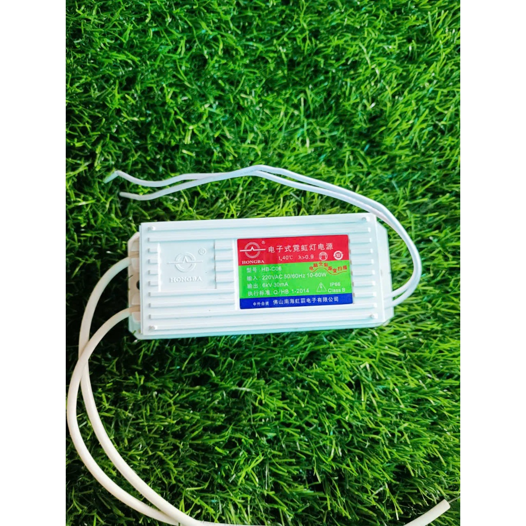 60w ballast (6 meters neon) ballast for neon sign lights (new) | Shopee ...