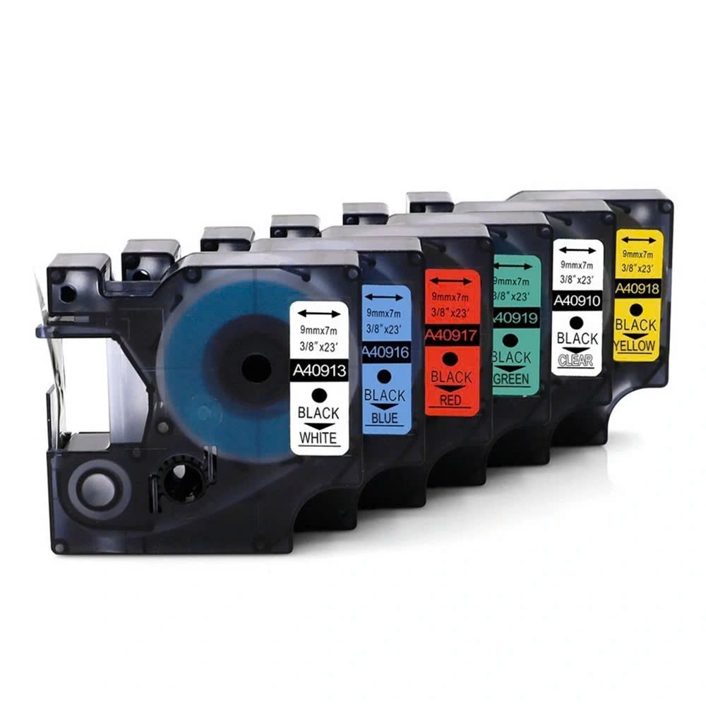 Genuine DYMO printing labels 6mm, 9mm, 12mm 7m long for AIMO LM2800 ...