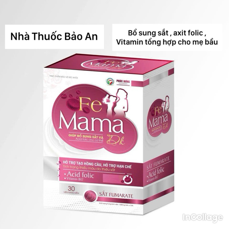 -[Genuine product]FE Mama pregnancy supplements supplement Iron, folic ...