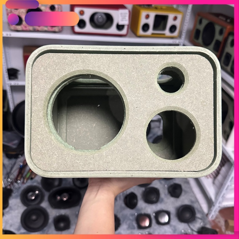 3way mono Box for bb4 mid 3 inch treble 52mm speaker (with air hose ...