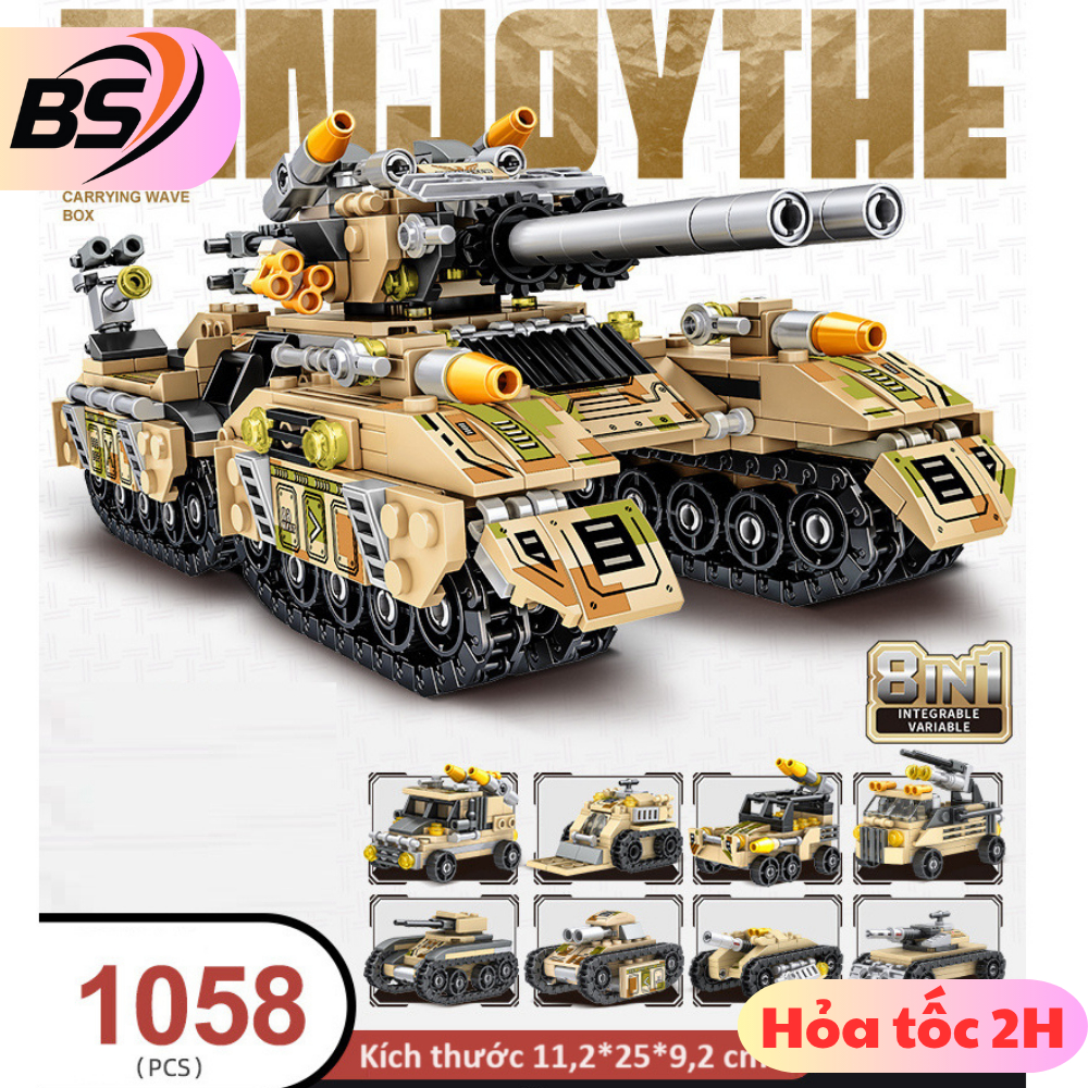 [NEW] Swat 8 in1 Tank Assembly Toy Set, High Quality ABS Plastic, helps ...