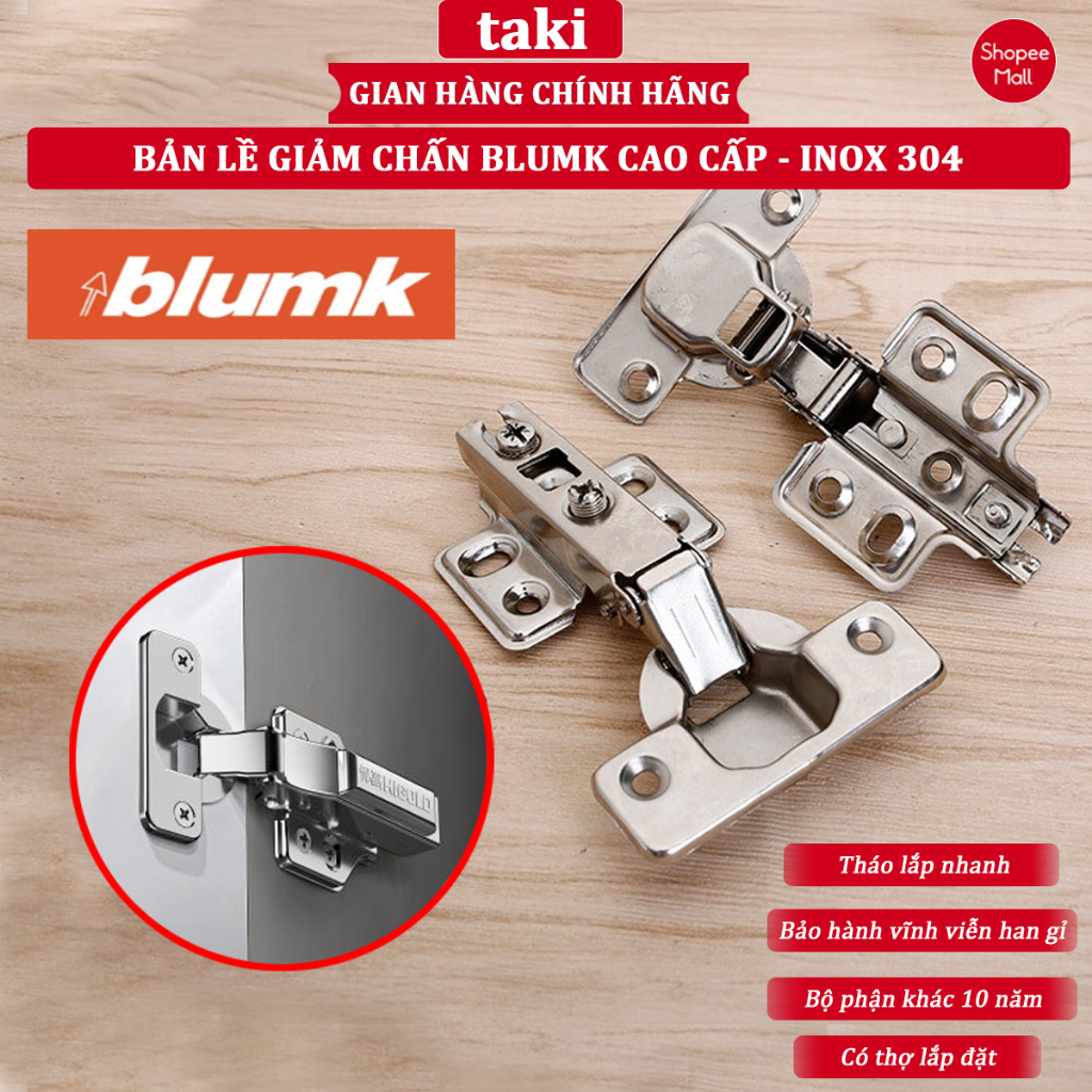 BLUMK 304 Stainless Steel Cabinet Door Hinge, Slightly Pop-Up ...