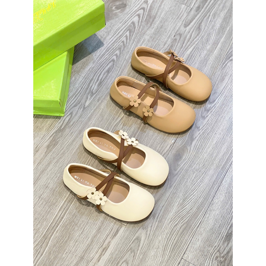 SOFT SI LEATHER BAL SHOES WITH CUTE CROSS FLOWERS FROM GUANGZHOU ...