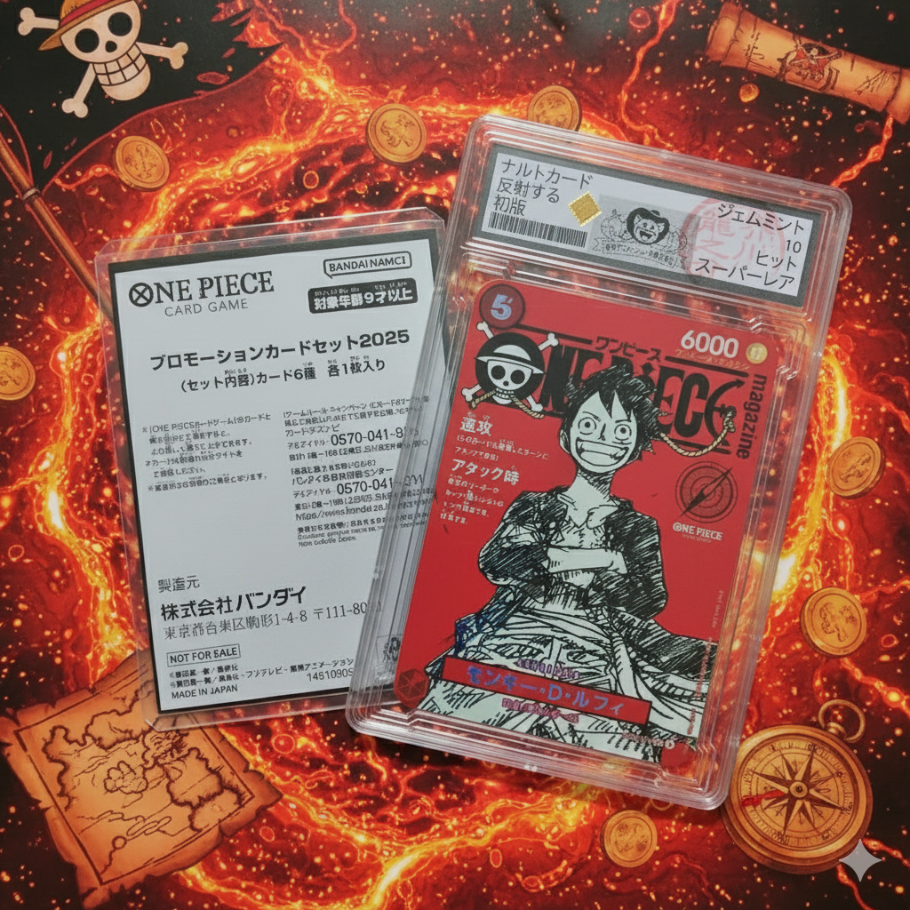 Gift box slab magazine card ST21-014 Monkey D Luffy SR ONE PIECE ...
