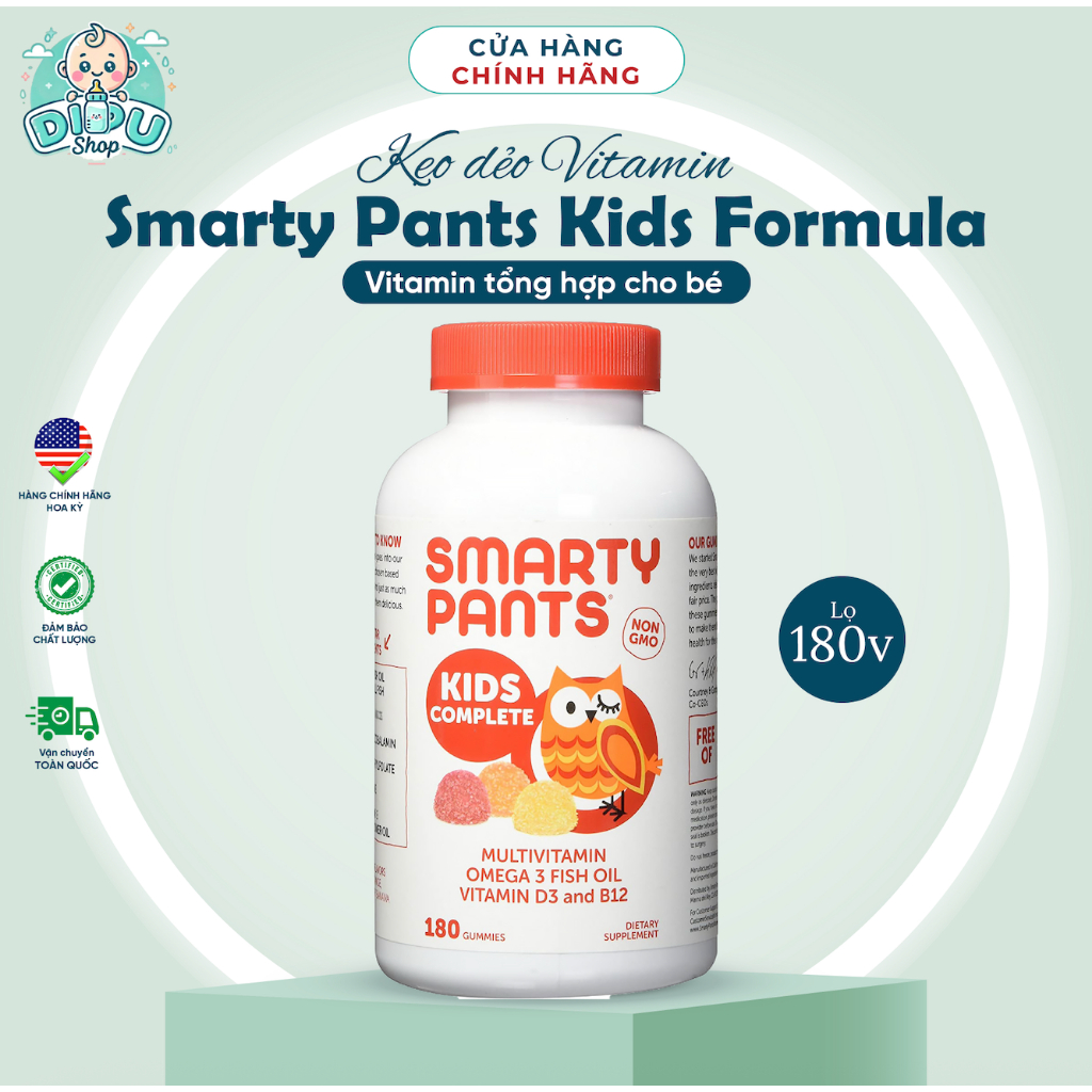 Smarty Pants Vitamin Gummies for Children 180 tablets - Imported from ...