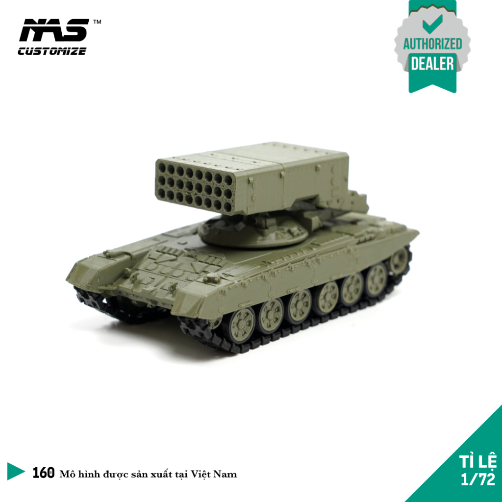 [NAS] Russian tank model TOS-01A 1/72 Pro, Military assembly model of ...