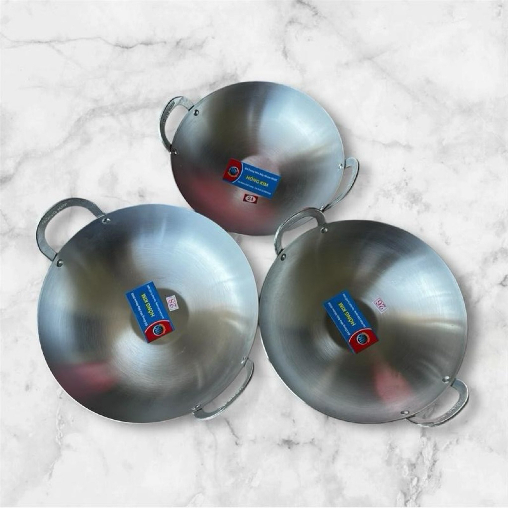Set of 3 aluminum pans for braising fish and frying siez fish 22cm ...
