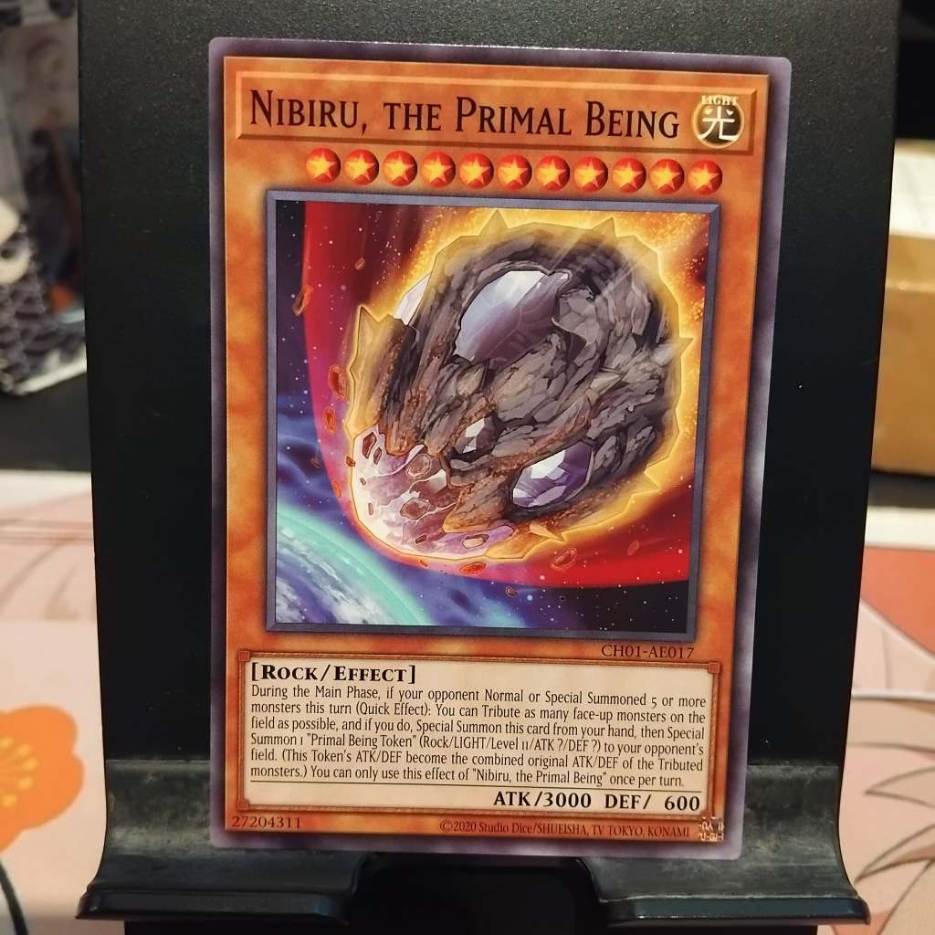 [ Genuine Yugioh Card ] Nibiru, the Primal Being - CH01-AE017 (N ...