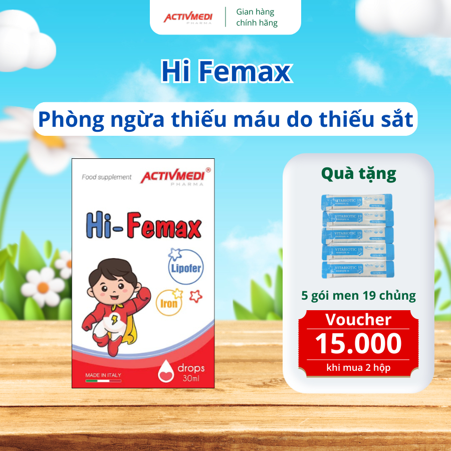 HI FEMAX biological iron supplement ACTIVAMEDI PHARMA helps prevent ...