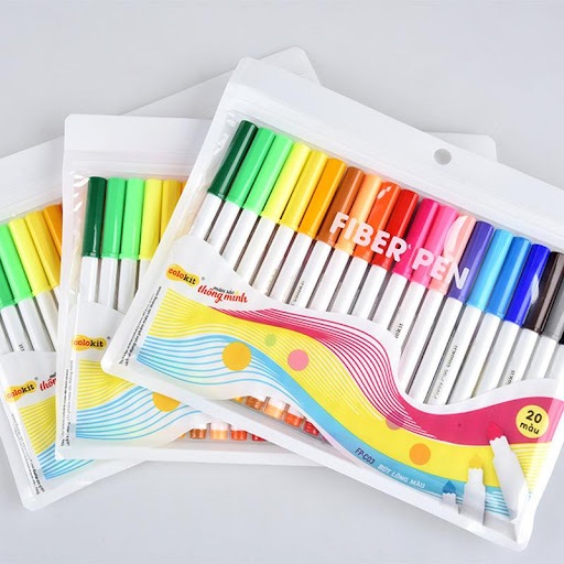 Fiber Pen FP-01 FP-C03 12-20 colors Thien Long Colokit - Colored ...