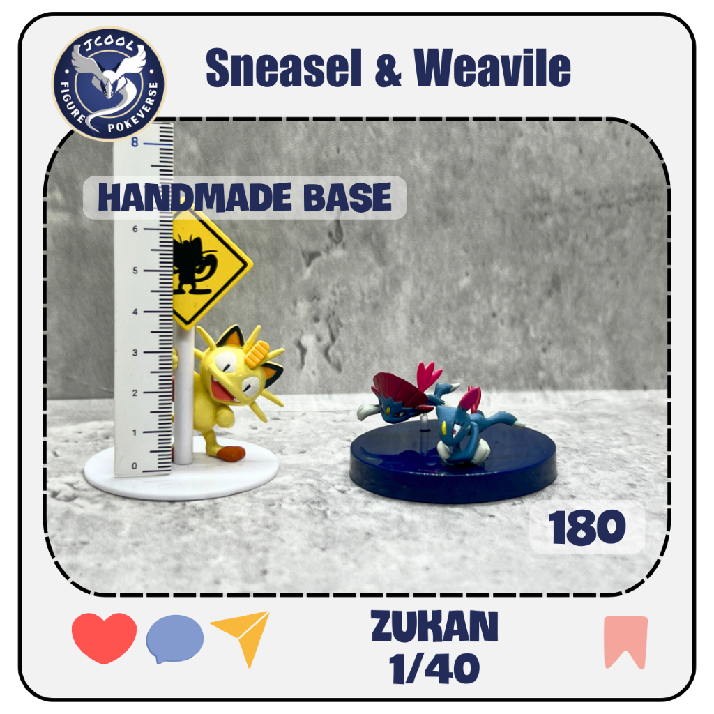 Sneasel & Weavile - Gen 2 Johto region - Pokemon TOMY model - YUJIN ...