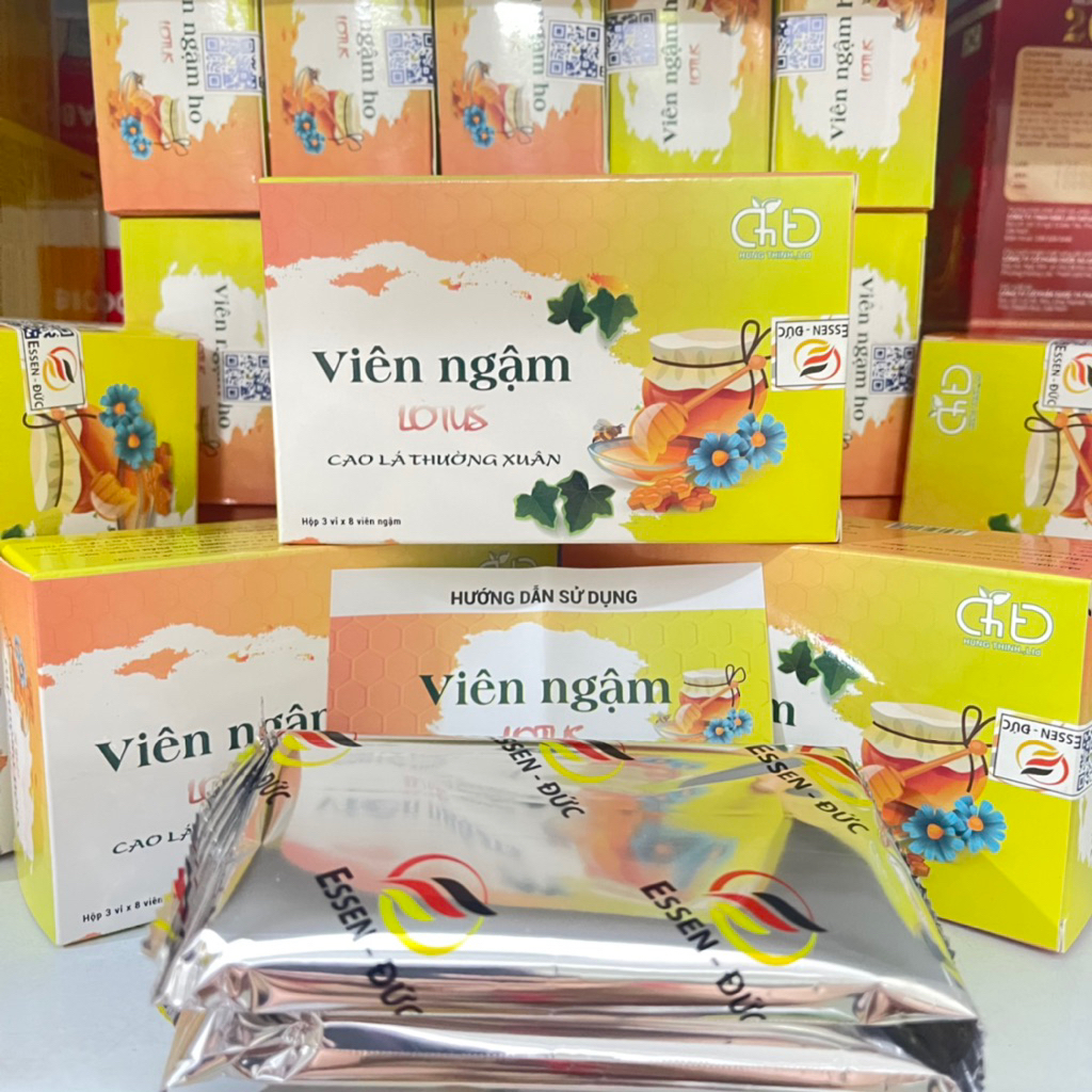 Ivy Leaf Extract lozenges to relieve dry cough and phlegm - box of 24 ...