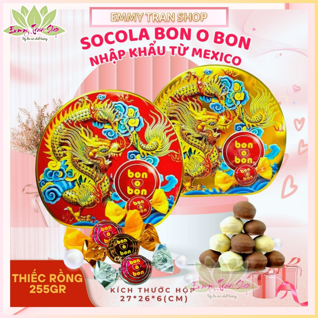 Arcor Bon O Bon Chocolate Dragon Tin Box 255g, Imported from Mexico ...