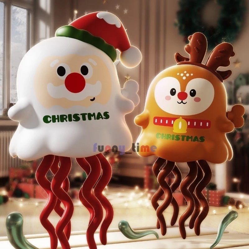 Christmas Octopus wind-up toy, Shin-Chan clock crawling on the floor ...