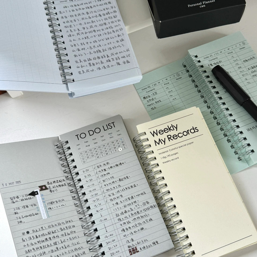Korean Style Slim A6 Notebook – Notebook, Planner & Cute Spending ...