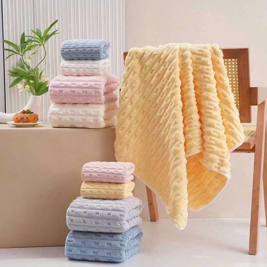 TOWEL Pastel Solid Color Bath TOWEL, Soft Fur, Low Absorption | Shopee ...