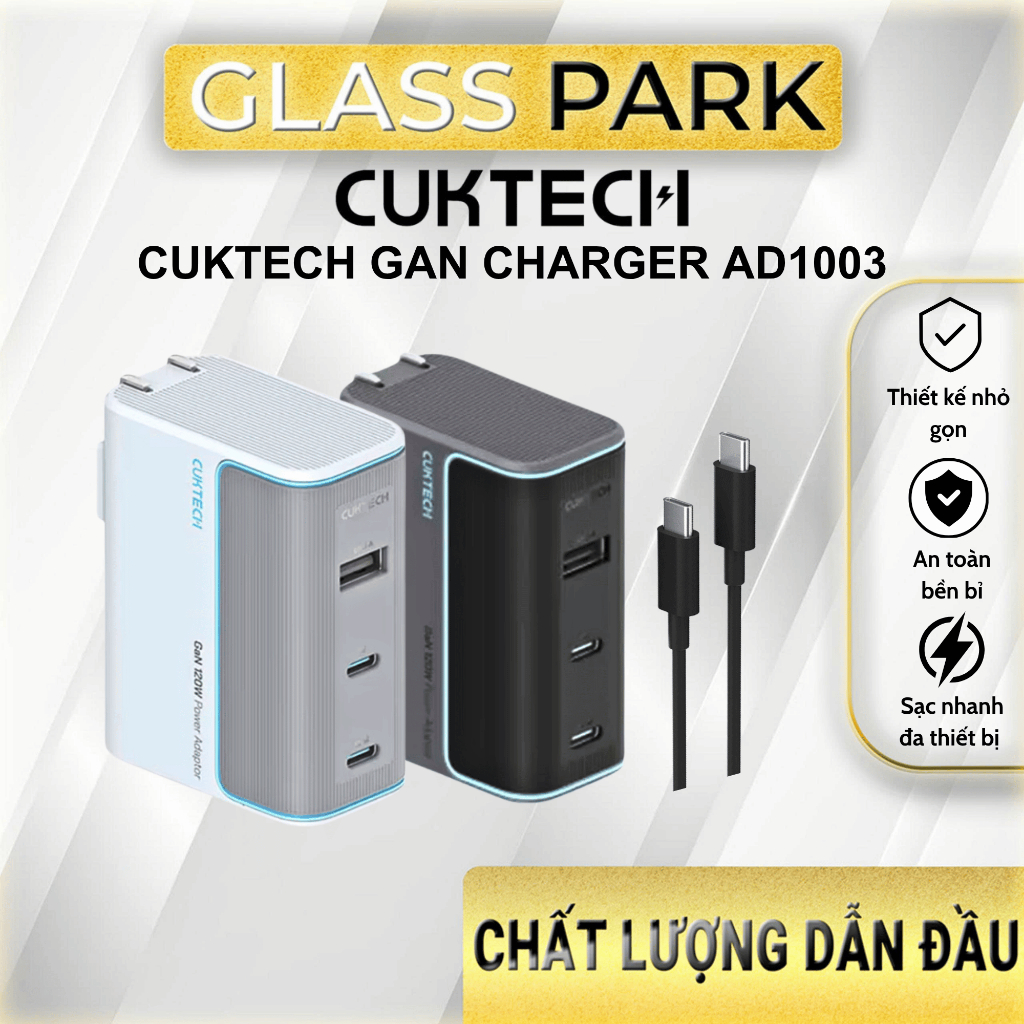 Cuktech 120W GaN Charger PD3.1/PPS2.0/QC4.0/Mi Turbo 120W fast Charger ...