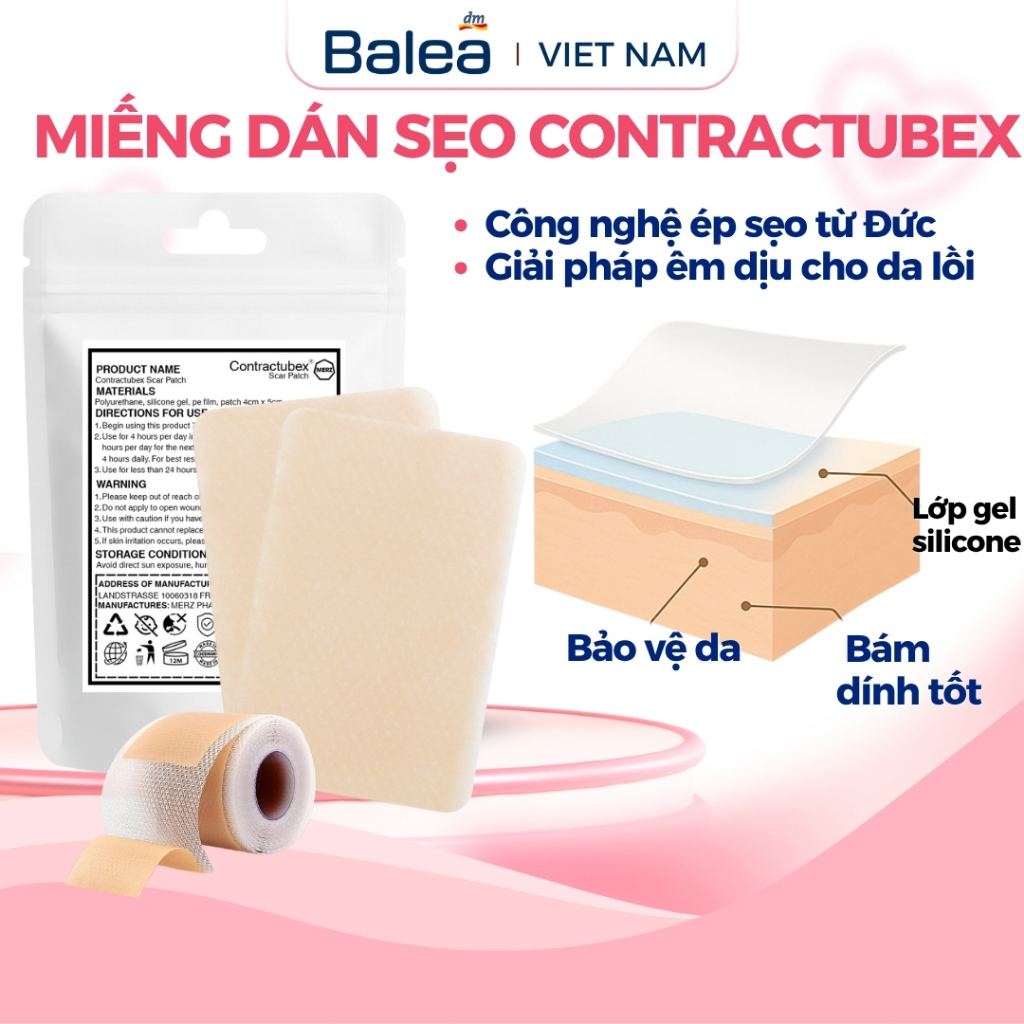 Contractubex Germany keloid scar removal support patch helps flatten ...