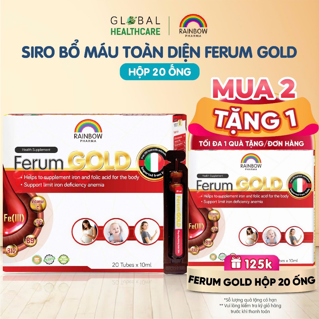 Ferum Gold Blood-boosting Iron Syrup for Pregnant Mothers, Children ...