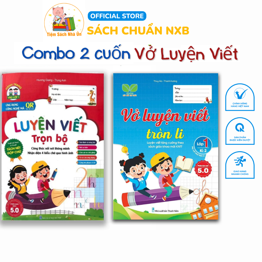 Book - Set of 2 Writing Practice Notebooks with Small Round Li Letters ...