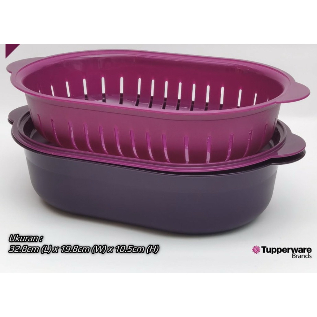 Tupperware multi-purpose basin, Malay tub, with fruit lid; capacity 4L ...
