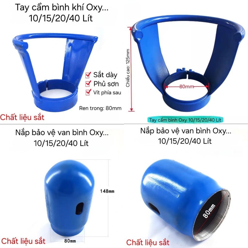 OXY Handle, protective cover, oxygen tank handle, nitrogen, argon ...