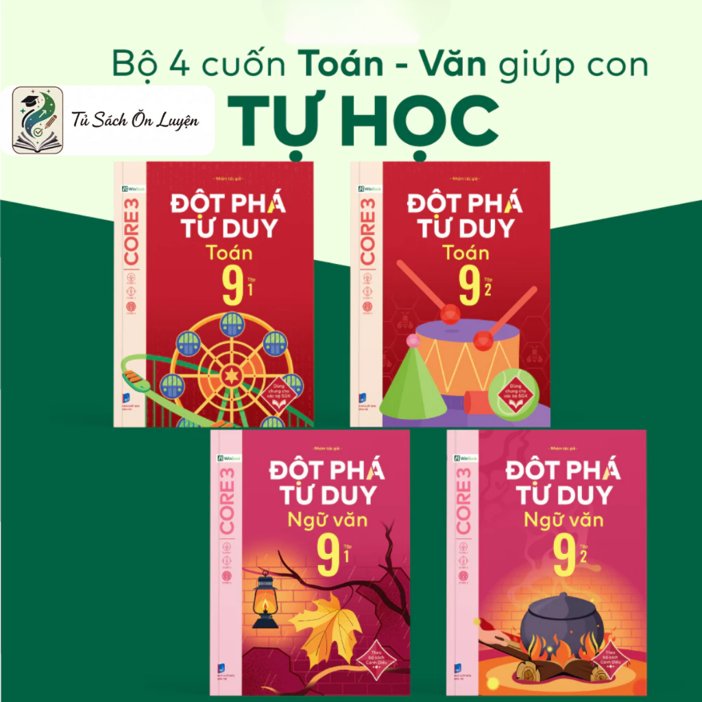 Set of 4 Thinking Breakthrough Books Grade 9 - Math & Literature (Helps ...