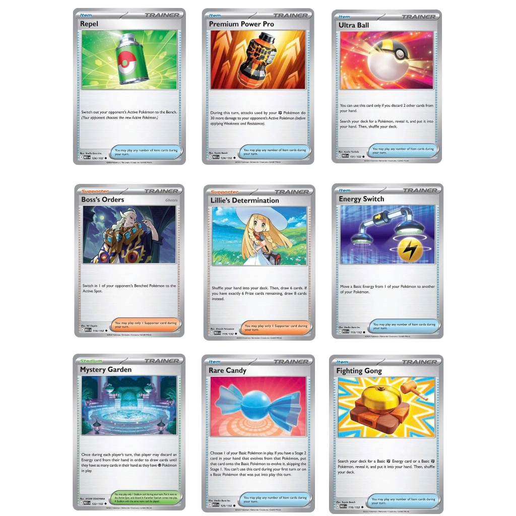Pokémon TCG: Cards used to BUILD DECK to fight Pokemon cards - Series ...