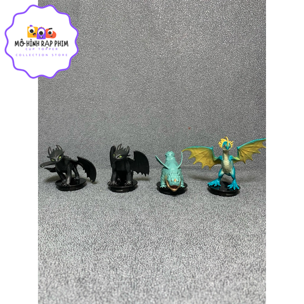 MOVIE MODEL, CUP TOPPER FIGURE HOW TO TRAIN YOUR DRAGON MOVIE | Shopee ...