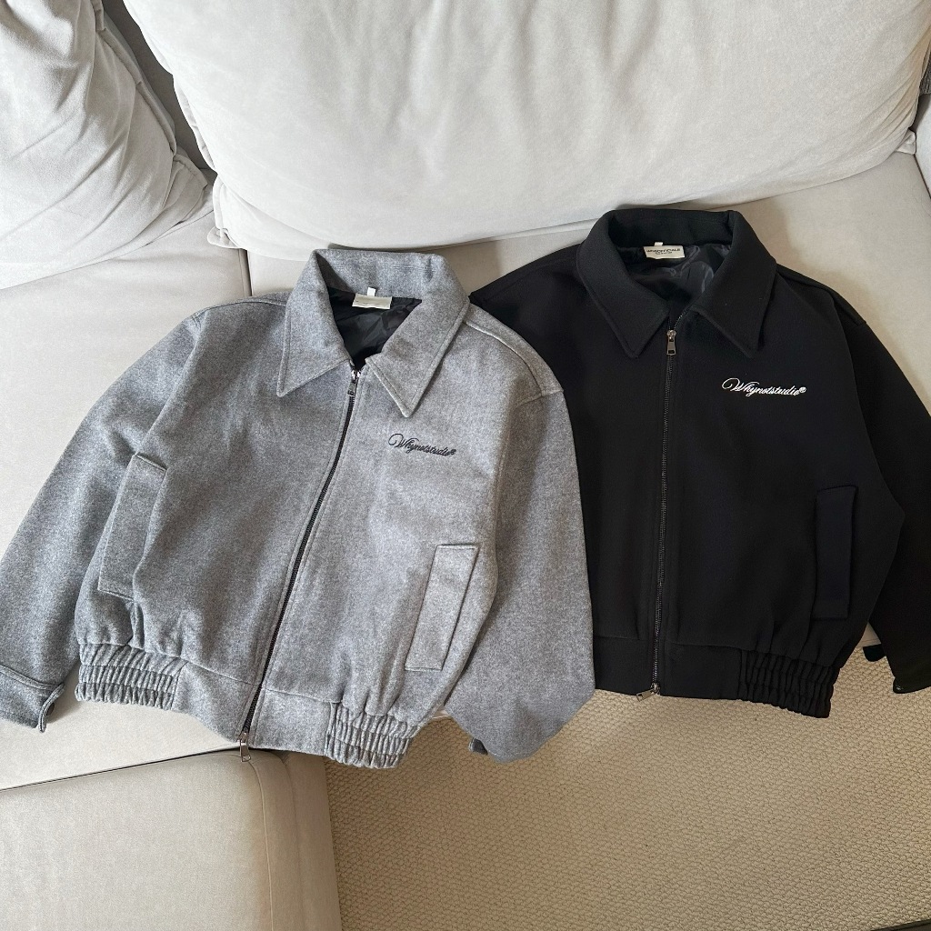 WNS JACKET LOGO - Genuine WNS Unisex Tweed Form BoxyJacket | Shopee ...