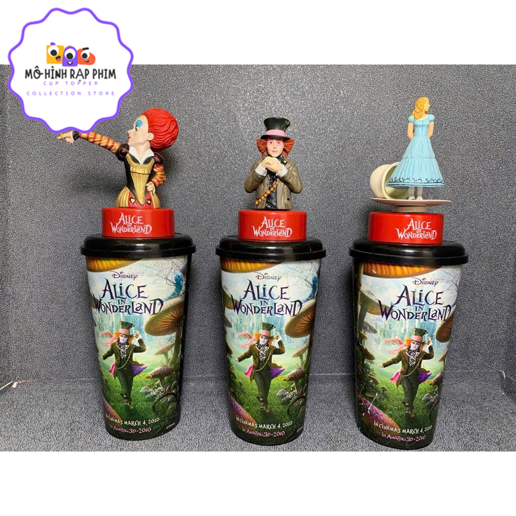 WATER CUP WITH TOPPER MOVIE ALICE IN WONDERLAND | Shopee Philippines
