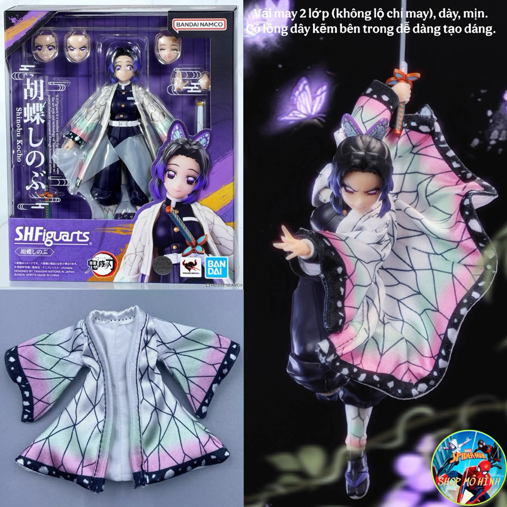 Fabric, Cloak, Clothes For SHF Shinobu Kocho (Demon Slayer Kimetsu no ...