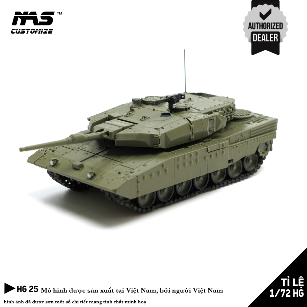 [NAS] Assembly model of HG Indonesian Leopard 2RI tank, scale 1/72 ...