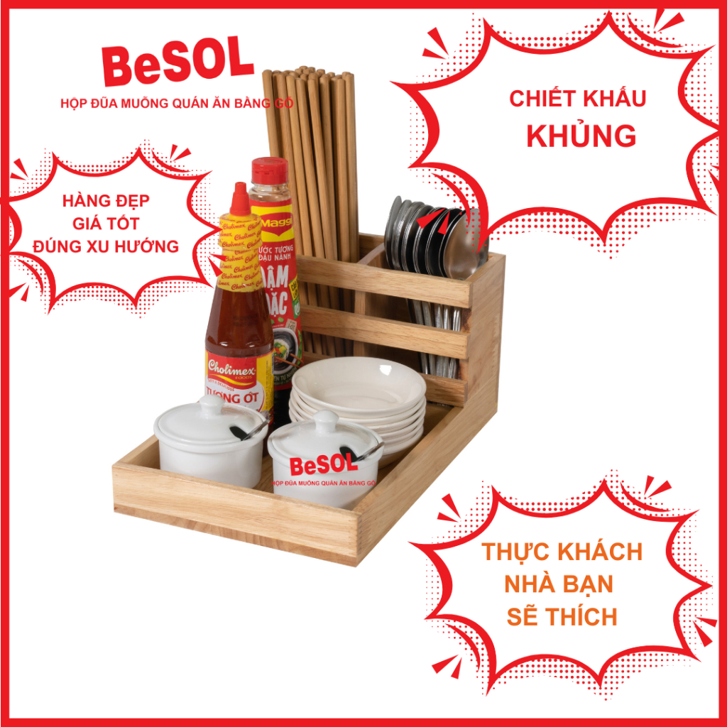 Wooden spice tray, jar, spoon, chopsticks, spoon, spoon, BeSOL Family ...
