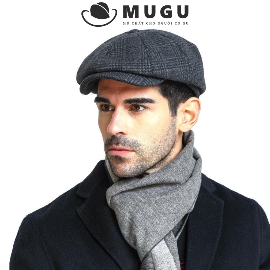 Newsboy Retro Middle-Aged Men's Beret BR71 - Classic Masculine Tommy ...