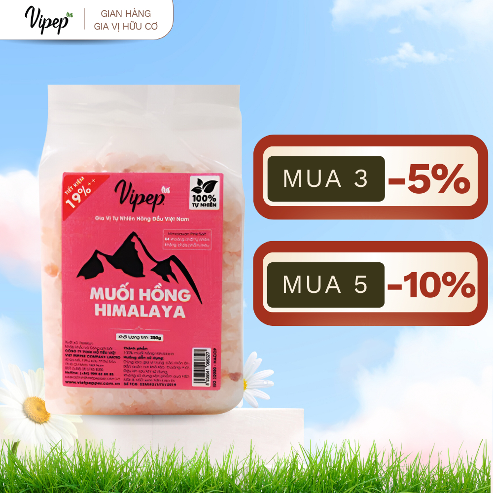 VIPEP Pureed Himalayan Pink Salt 250g Bag - Vipep Organic Spice ...