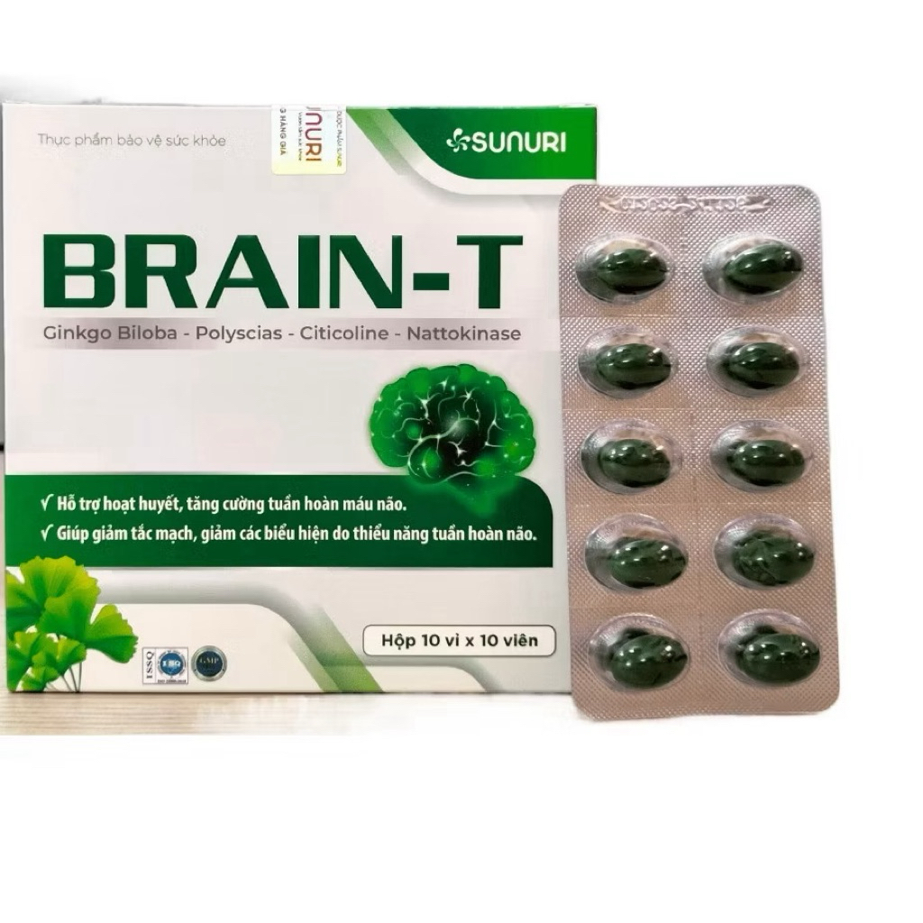 Brain-T Brain Supplement – Support to Enhance Brain Circulation (Box of ...