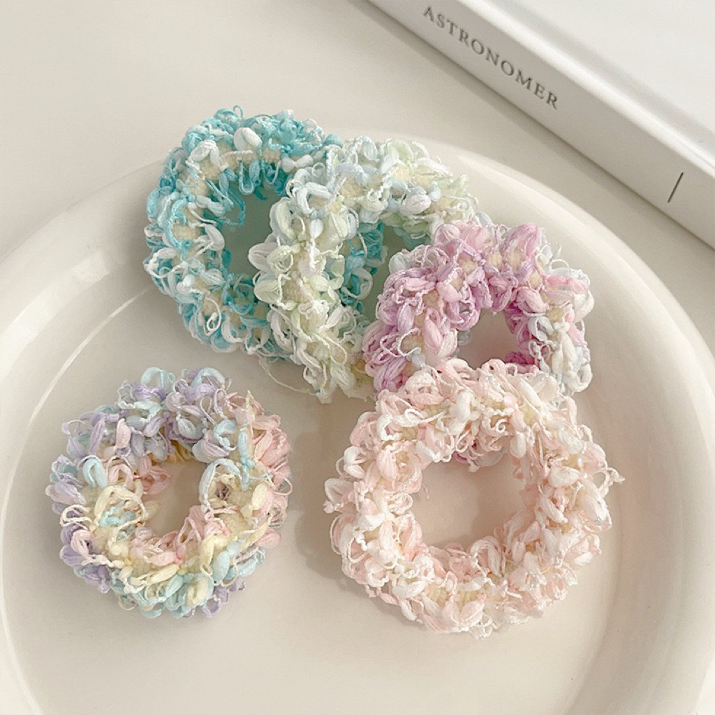 Set of 10 elastic hair ties with fairy lace, woven hair ties that don't ...