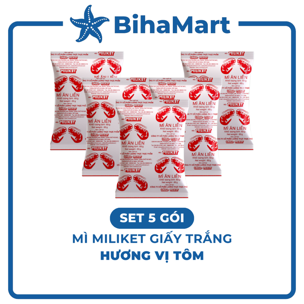 [SET OF 5 PACK] - COLUSA - Miliket noodles wrapped in white paper with ...