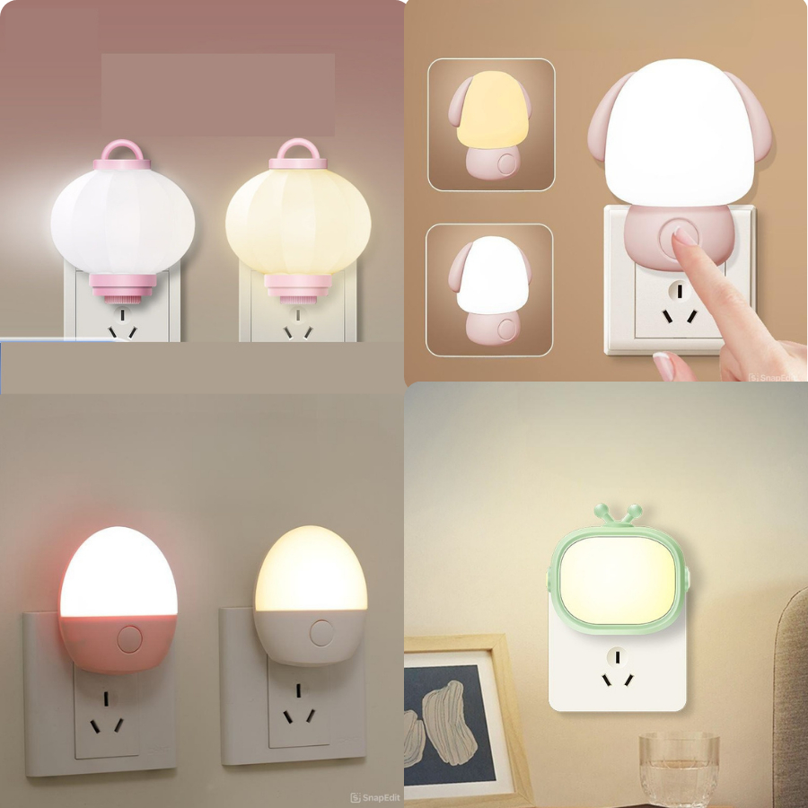 Mini light-sensitive night light that automatically turns on and off ...
