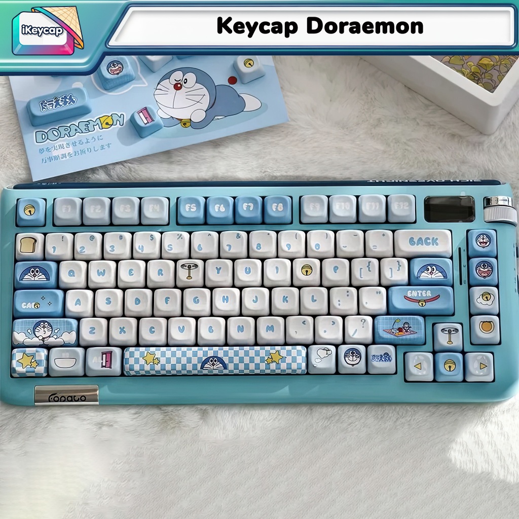 Doraemon Keycap 129 Profile MOA buttons | Shopee Philippines