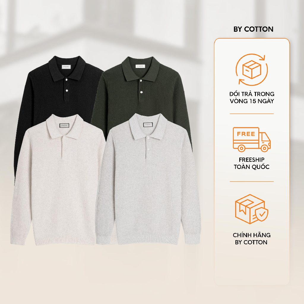 [NEW COLLECTION] Men's Premium Knitted Waffle Long Sleeve Multi Color ...