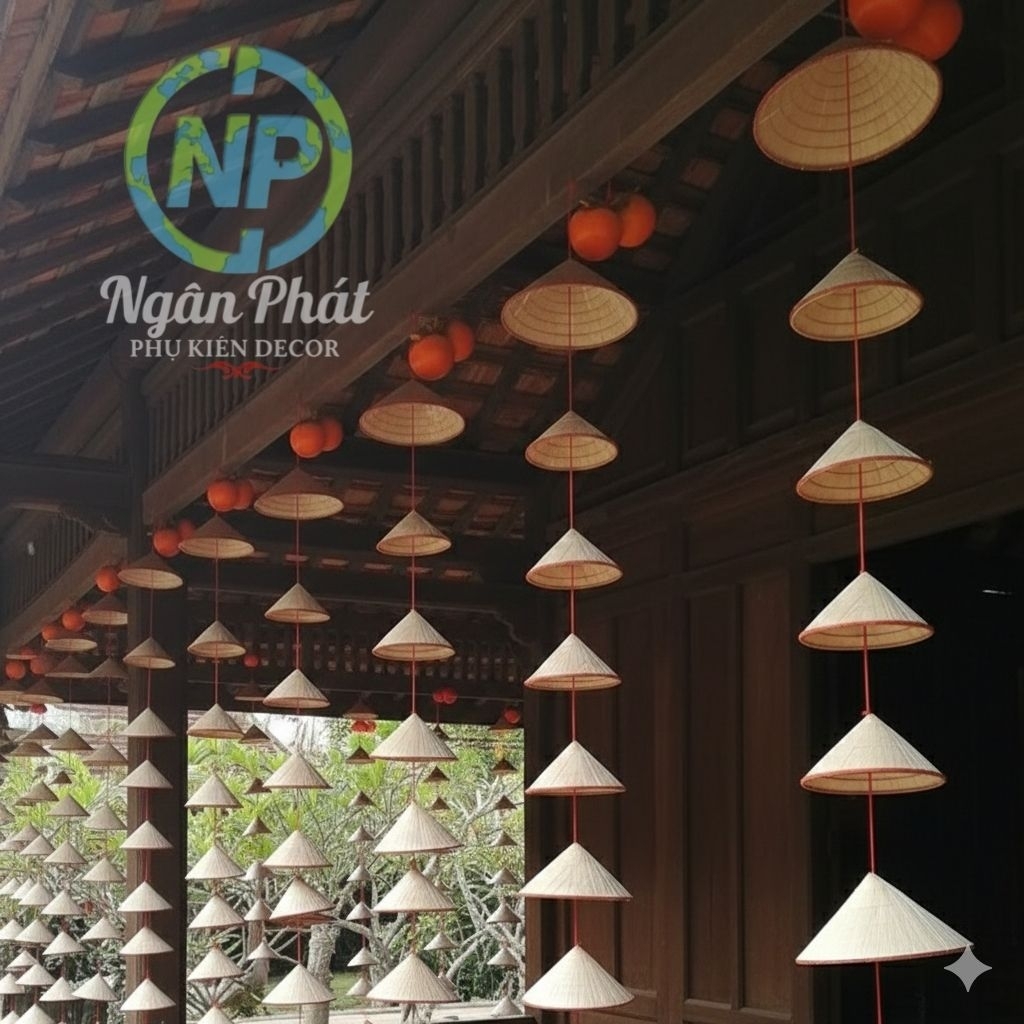 Decorative hanging conical hat strings Decorative hangingCNYs applied ...