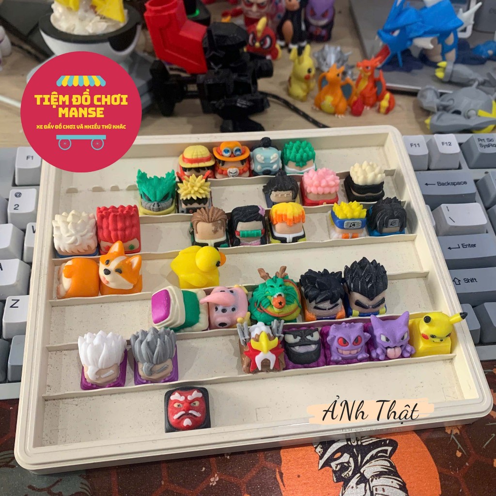 [ Colored ] Keycap for computer keyboard - Anime - Manga - Pokemon ...