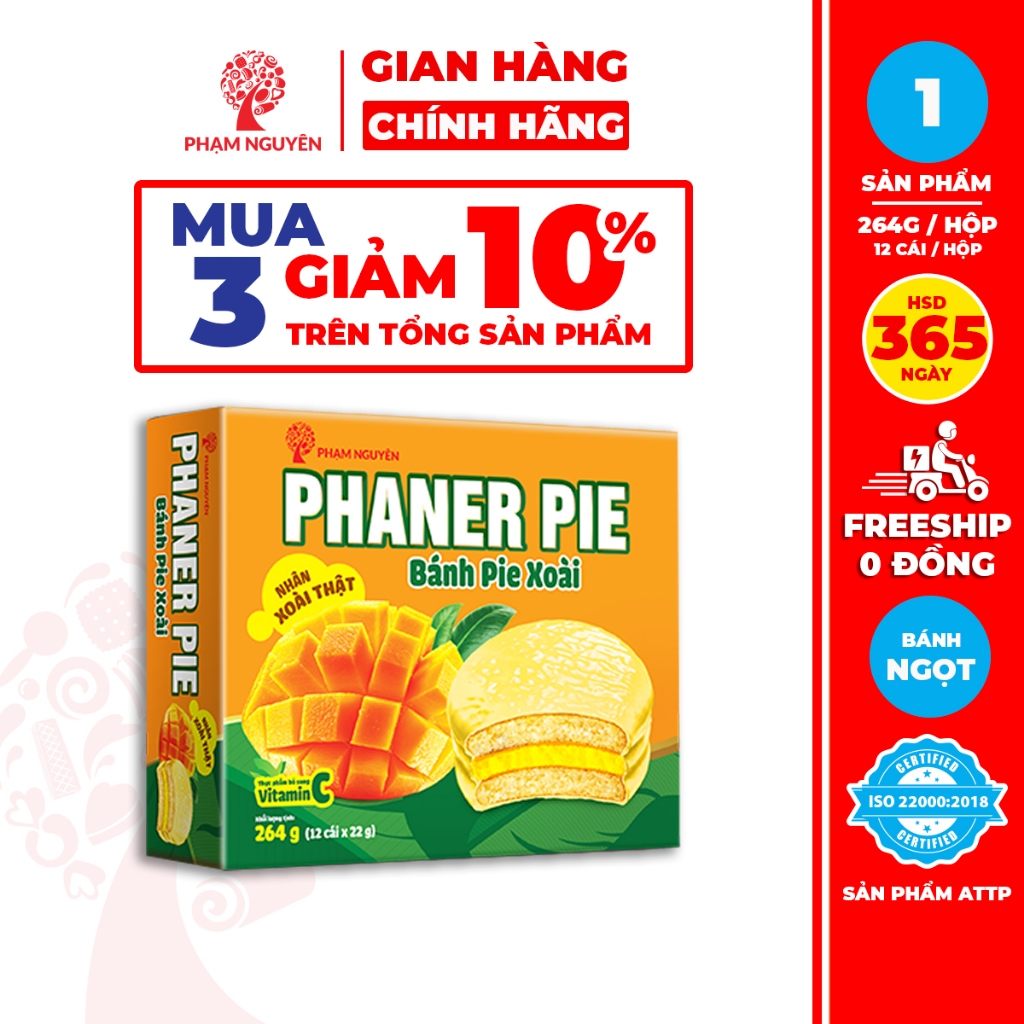 Chocolate Covered Cake Box Phaner Pie Real Fruit 264g | Snack cake ...