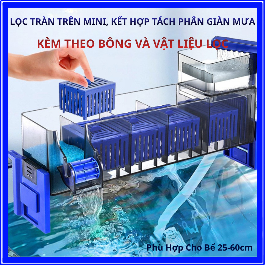 Mini Overflow Filter Combined with Rain Unit, Overflow Filter on Fish ...