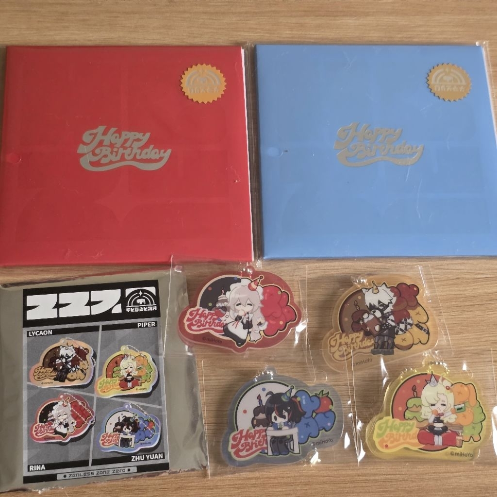 (Genuine) ZZZ Birthday Celebration Set - Zenless Zone Zero Lycaon Rina ...