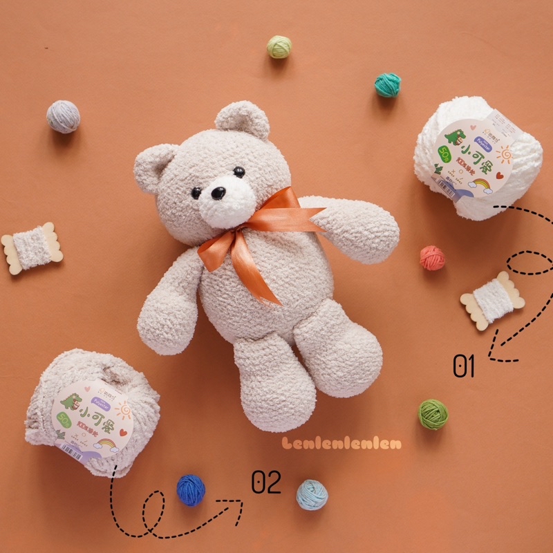 Genuine Snowball Xiaoke Fluffy Wool - soft velvet yarn, crochet stuffed ...