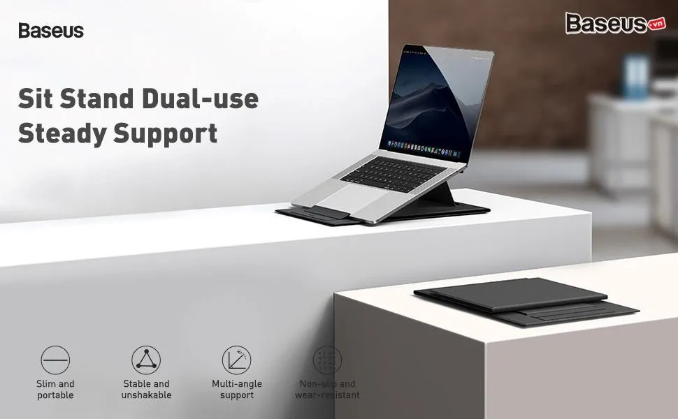 Baseus Ultra High Folding Laptop Stand for Macbook/Laptop | Shopee ...