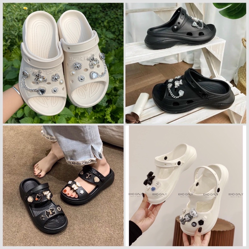 Women's SLIPPERS WOMEN'S EVA SLIPPERS with high soles in many designs ...